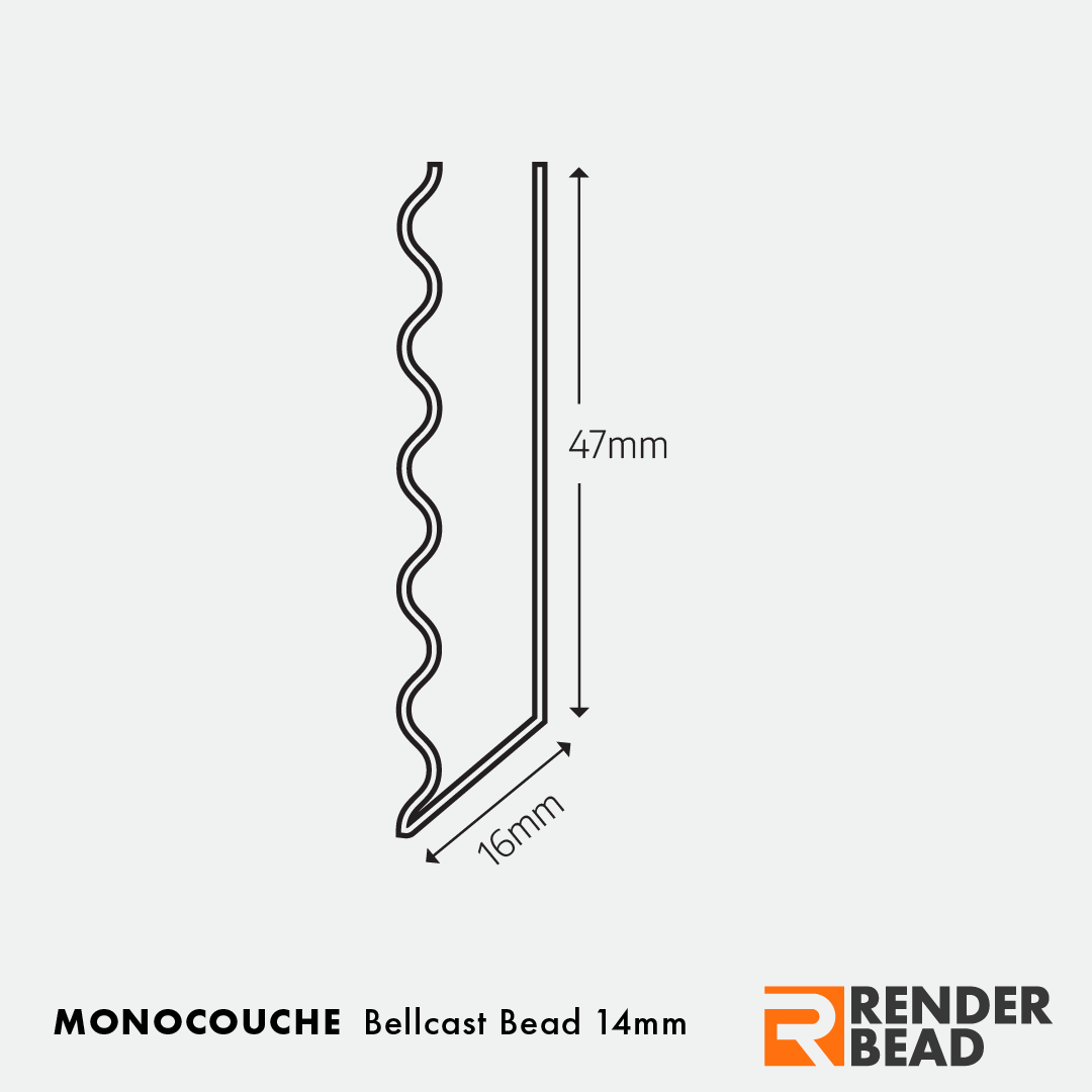 Monocouche Bellcast Bead - 14mm - Render Bead
