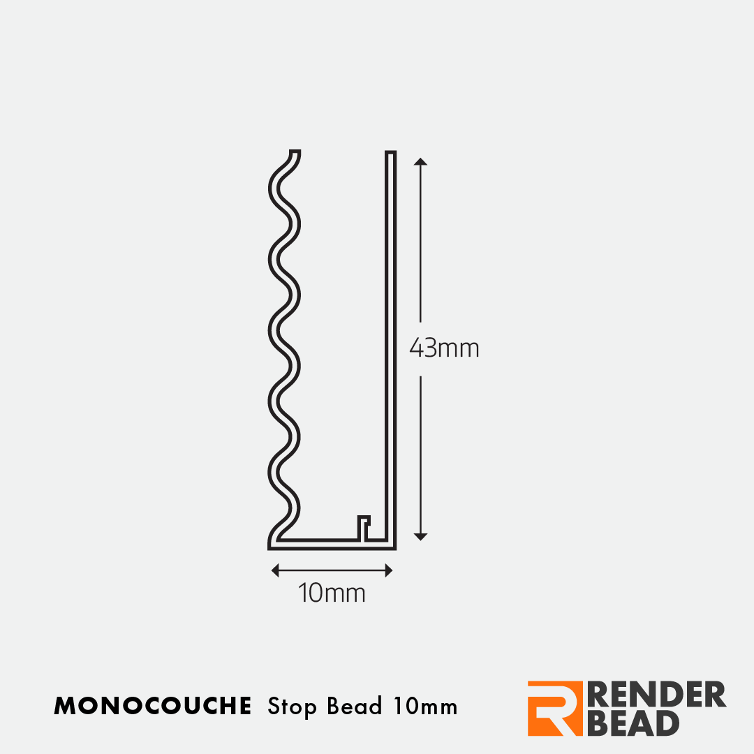 Monocouche Stop Bead - 10mm - Render Bead