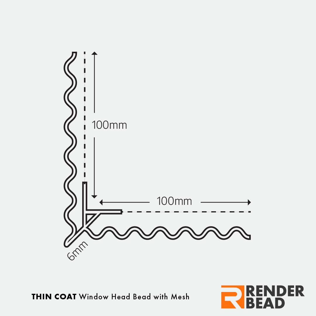 Window Head Bead with Mesh - Render Bead