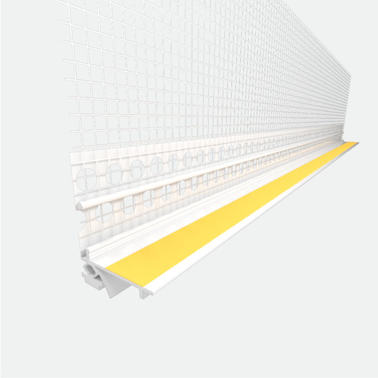 Window Reveal Bead with Mesh - White - Render Bead